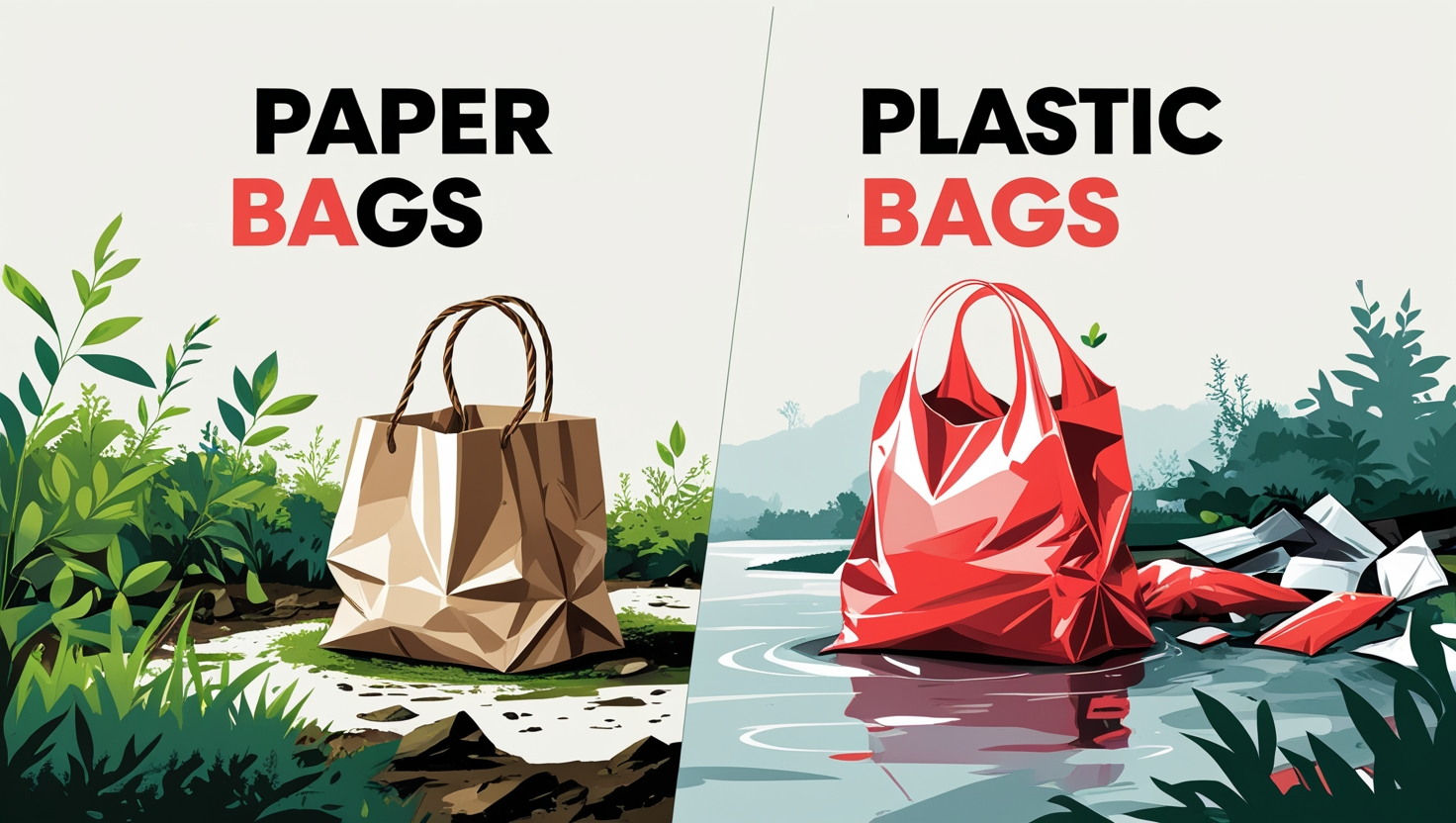 Paper Bags vs. Plastic Bags: Choose Smart | Icegreen